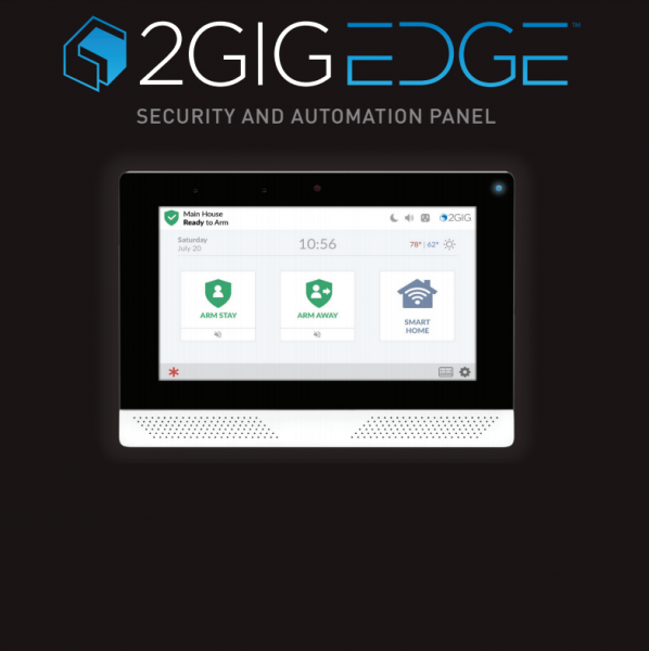 2GIG-EDG-NA-VA 2GIG EDGE Security and Automation Alarm Panel Alarm.com ...
