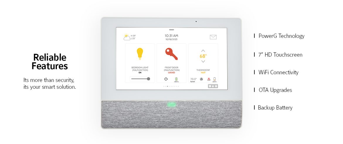 Qolsys IQR-PG IQ REMOTE PG Touchscreen PowerG - Advanced Security LLC