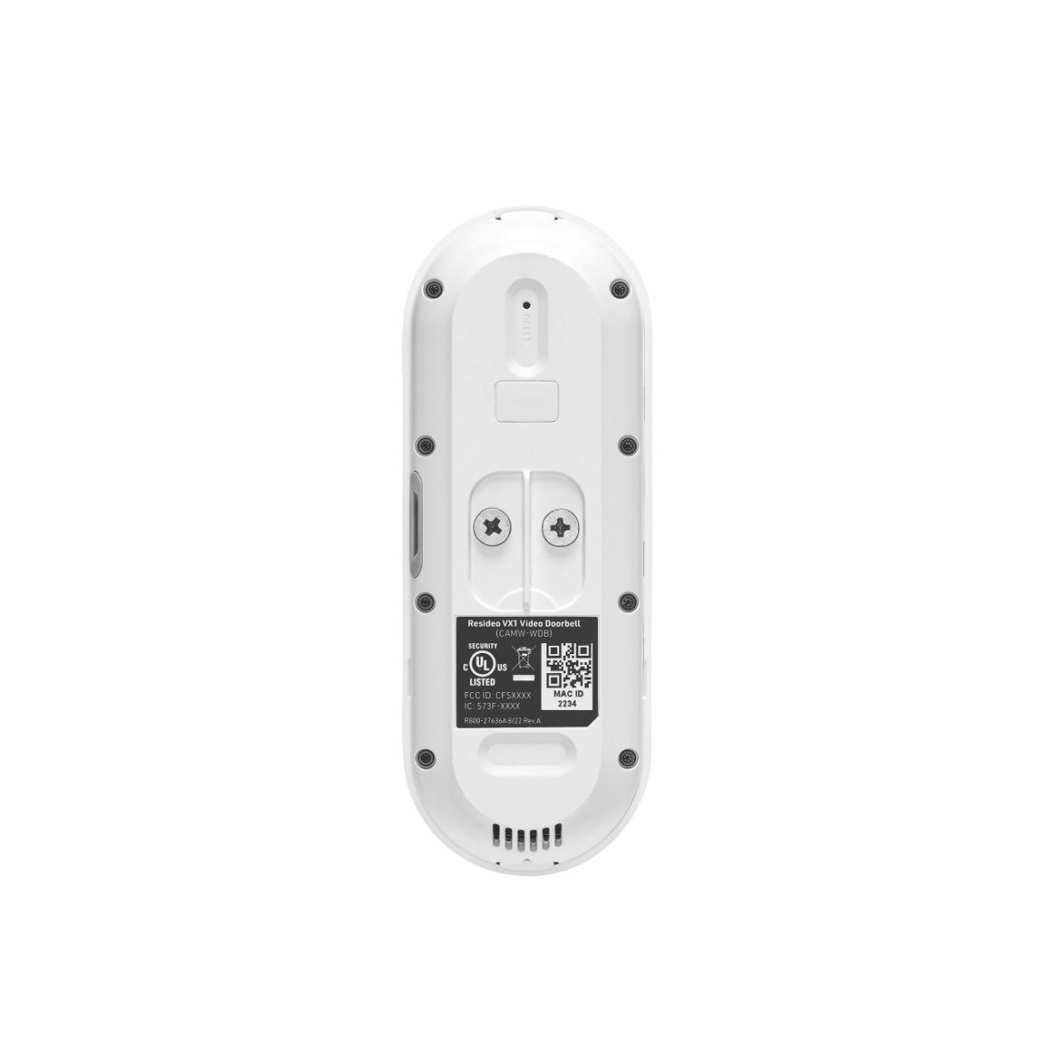 First Alert Pro by Resideo CAMW-WDB-VX1 HD Video Doorbell - Advanced ...